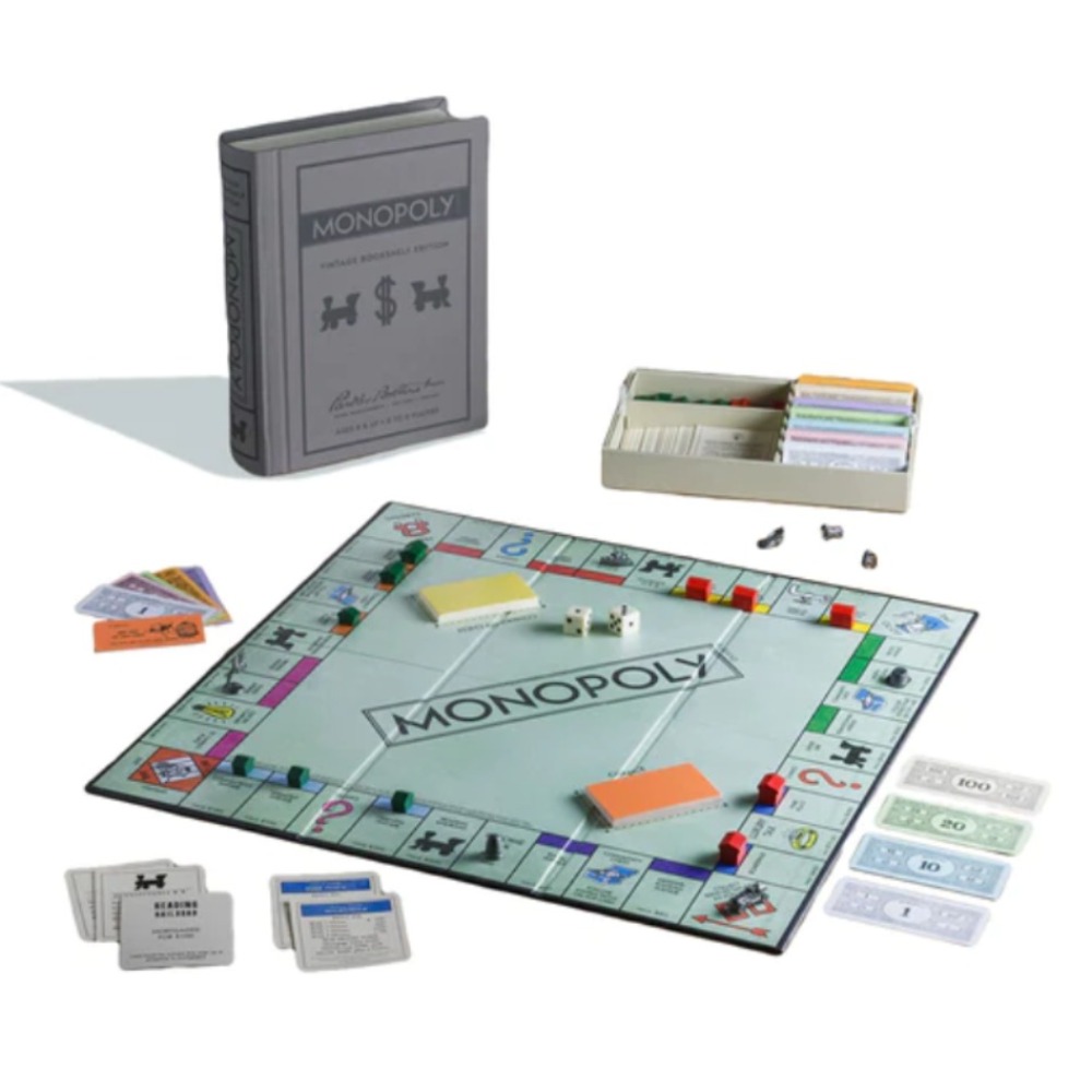 New MONOPOLY VINTAGE BOOKSHELF EDITION BOARD GAME - Own4Less